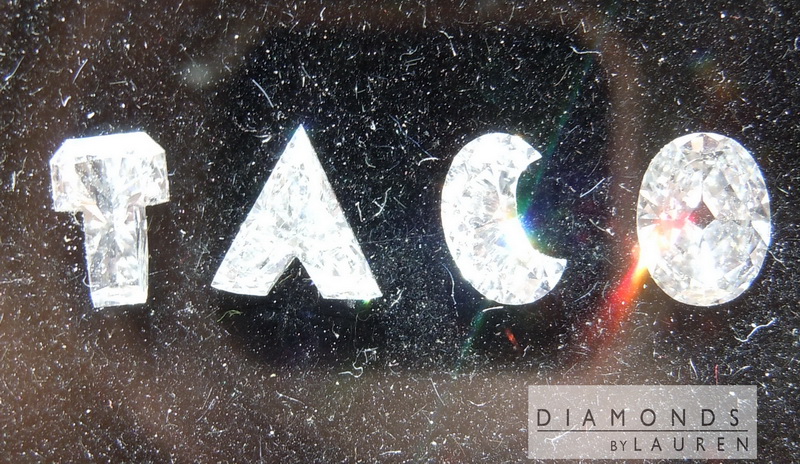 G-H VS-SI Alphabet Letter Diamond