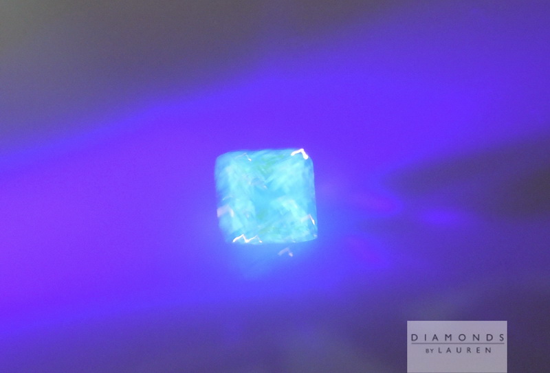 .78ct Green Radiant Diamond Ring