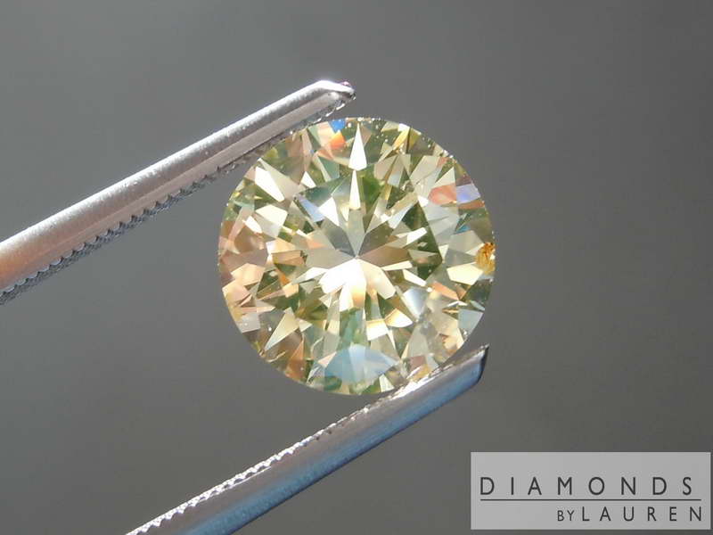 2.01ct Yellow I1 Round Diamond
