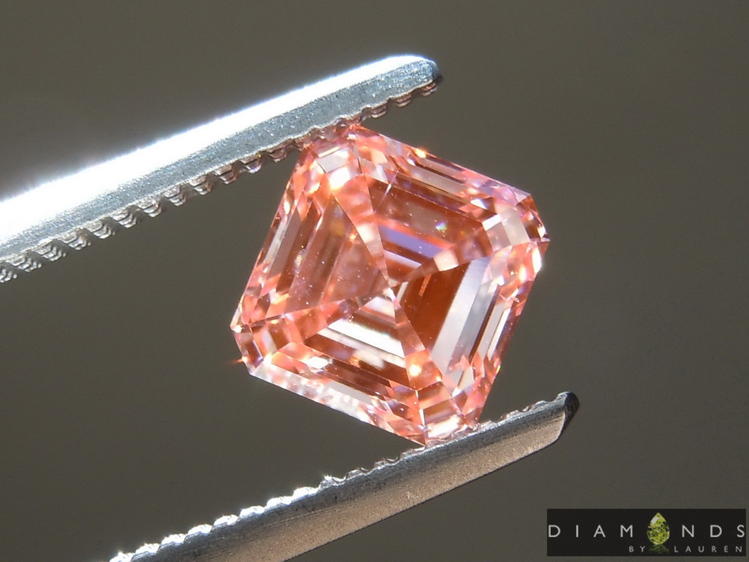 1.17ct Pink SI2 Asscher Lab Grown Diamond