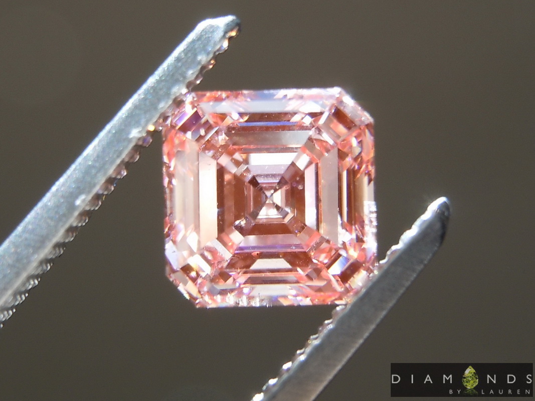 1.42ct Pink SI2 Asscher Lab Grown Diamond