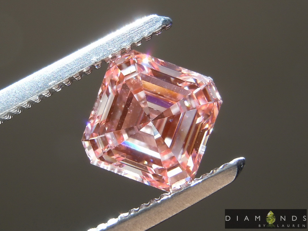 1.42ct Pink SI2 Asscher Lab Grown Diamond