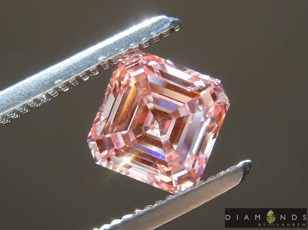 1.42ct Pink SI2 Asscher Lab Grown Diamond