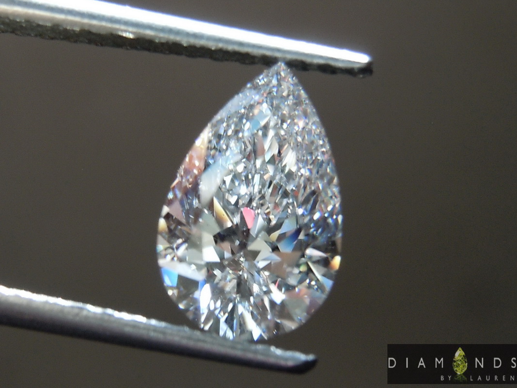 0.87ct D VS1 Pear Lab Grown Diamond