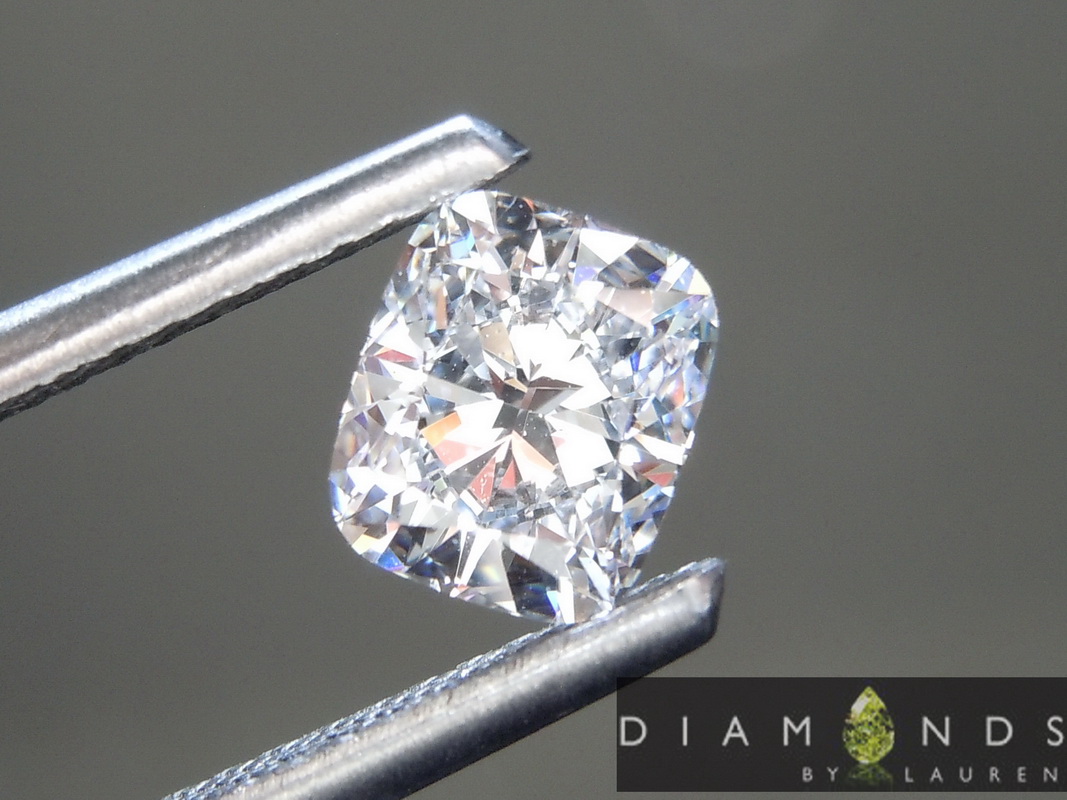 0.77ct E VS2 Cushion Lab Grown Diamond