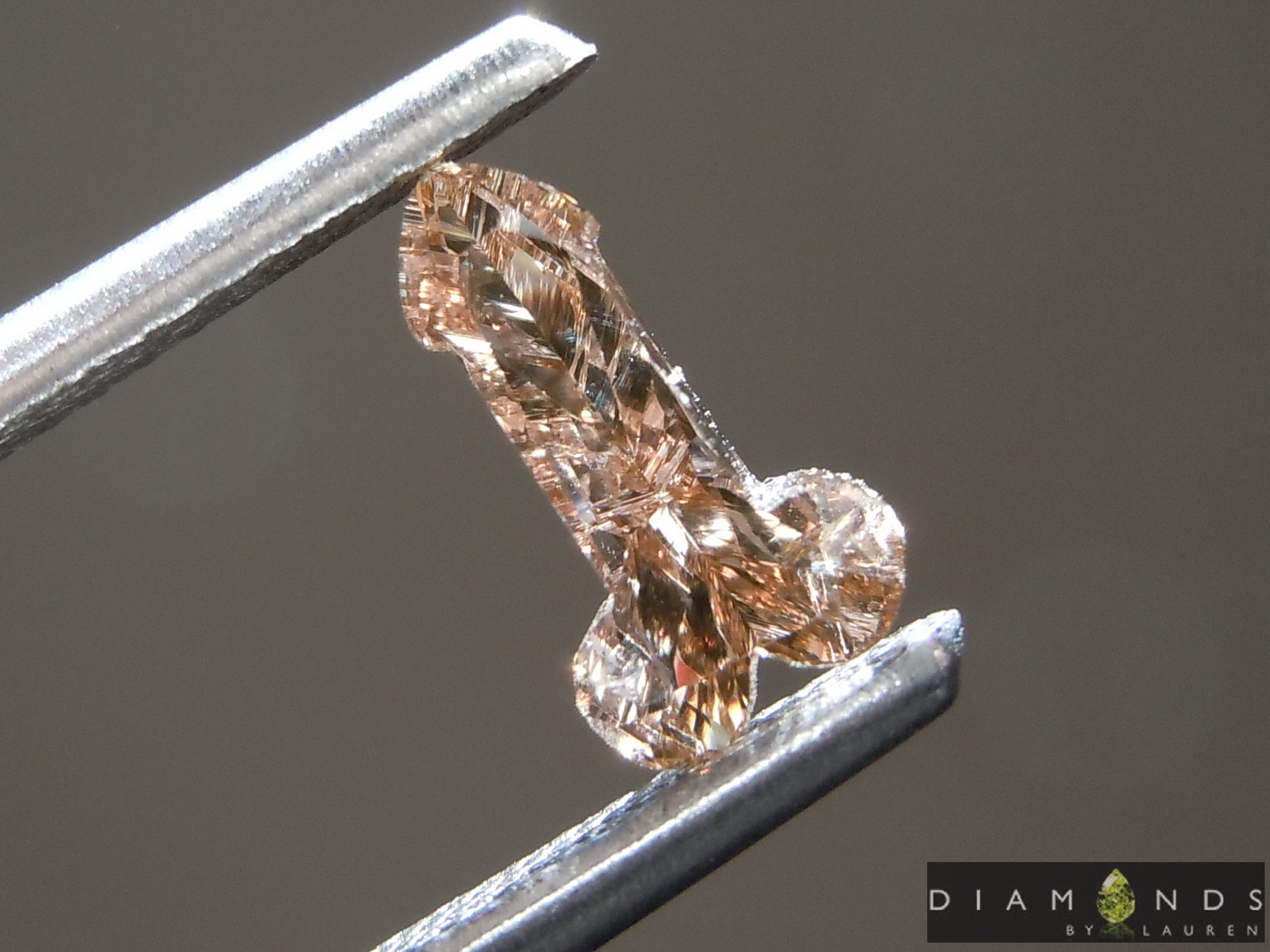 0.67ct Brown Novelty Shape Diamond