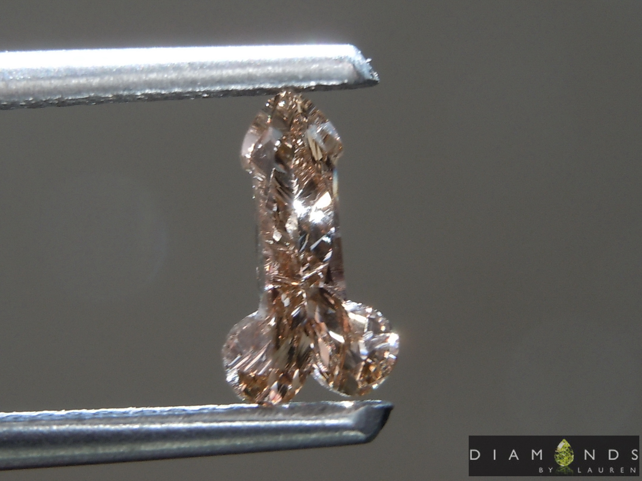 0.67ct Brown Novelty Shape Diamond