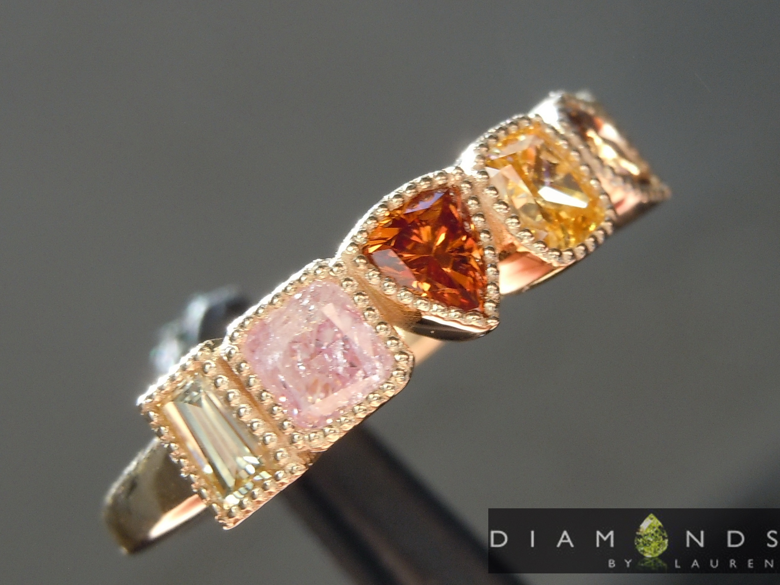 1.29ctw Fancy Color Diamond Ring