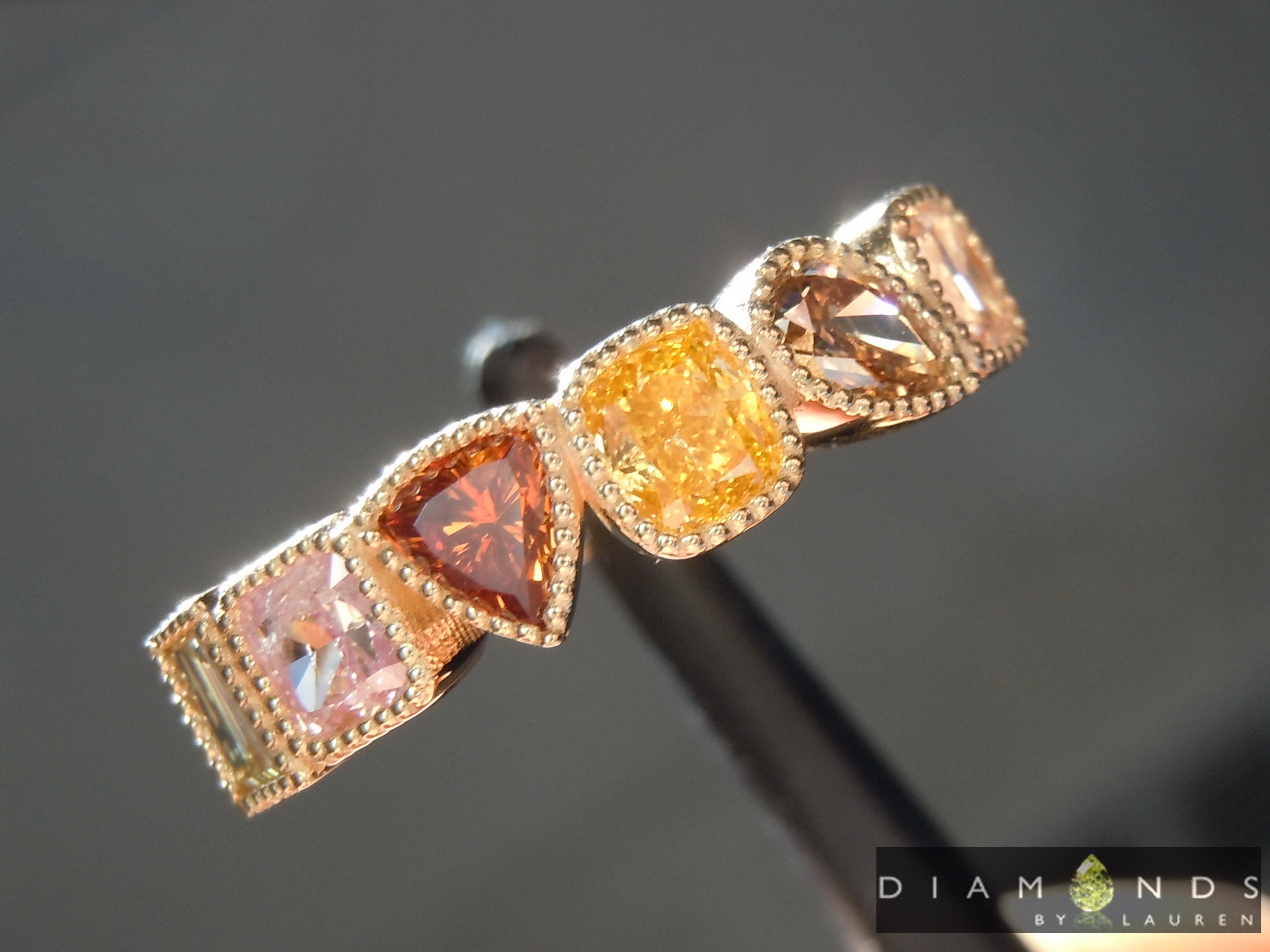 1.29ctw Fancy Color Diamond Ring